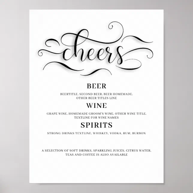 Cheers Wedding Bar Sign | Zazzle