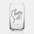 Cheers Wedding Favor Can Glass | Zazzle