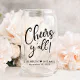 Cheers Wedding Favor Can Glass | Zazzle