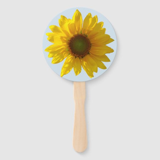 Cheery Yellow Sunflower Hand Fans | Zazzle