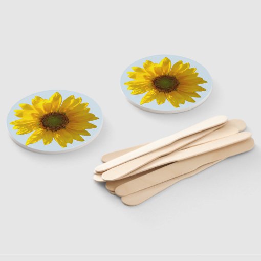 Cheery Yellow Sunflower Hand Fans | Zazzle