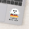 Cheese Boo-ger Funny Ghost Cheeseburger Pun Sticker | Zazzle