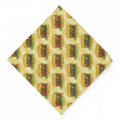 Cheese Burger Sandwich Pattern Diner Chef Bandana | Zazzle