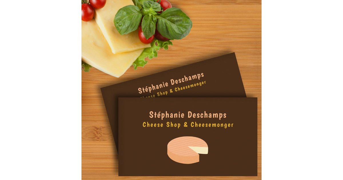 Cheese business card | Zazzle