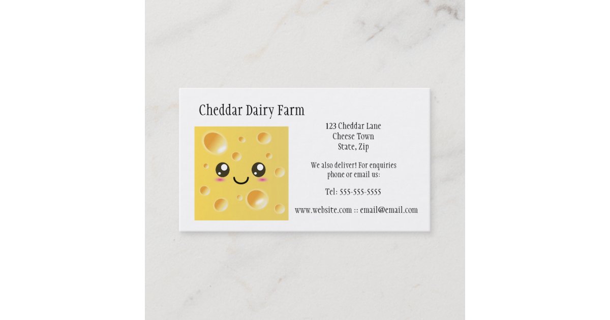 Cheese Dairy Farm Business Cards | Zazzle