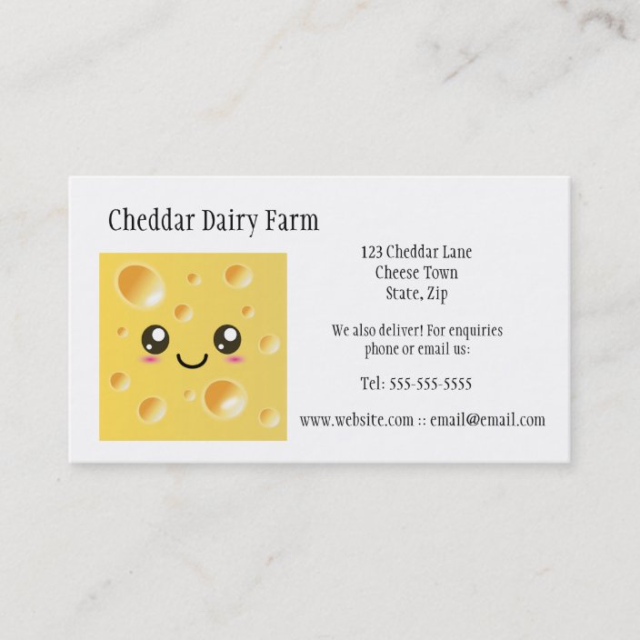Cheese Dairy Farm Business Cards | Zazzle.com