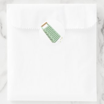 Cheese Grater Classic Round Sticker | Zazzle