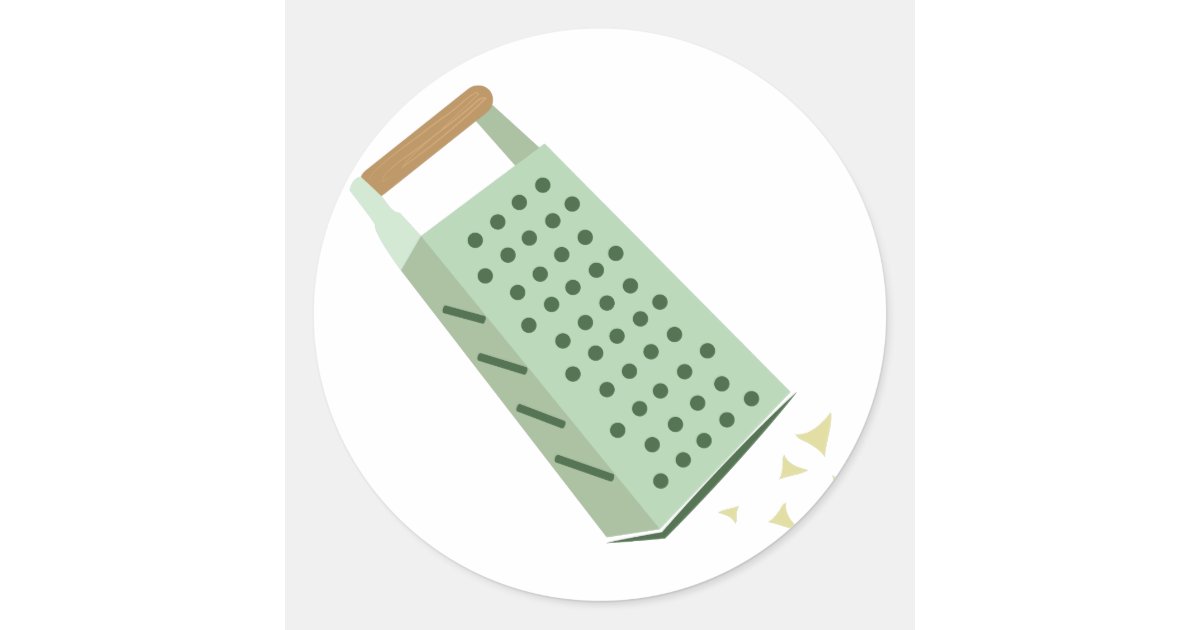 Cheese Grater Classic Round Sticker | Zazzle