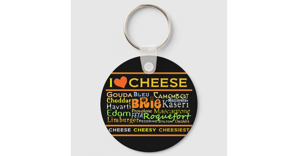 Cheese Lovers Keychain | Zazzle
