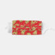 Cheese Pizza Slices Red Pattern Novelty Adult Cloth Face Mask | Zazzle