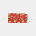 Cheese Pizza Slices Red Pattern Novelty Adult Cloth Face Mask | Zazzle