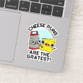 Cheese Puns Are The Gratest Cute Grate Pun Sticker | Zazzle