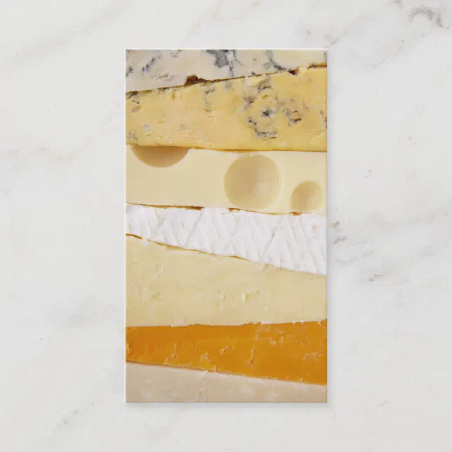 Cheese Slices Business Card | Zazzle