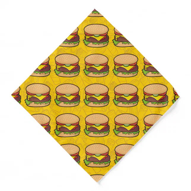 Cheeseburger Bandana | Zazzle