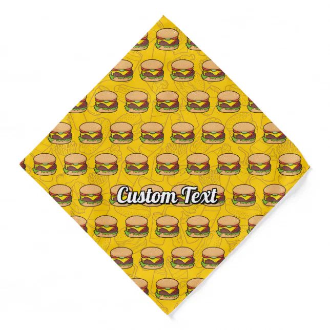 Cheeseburger Bandana | Zazzle