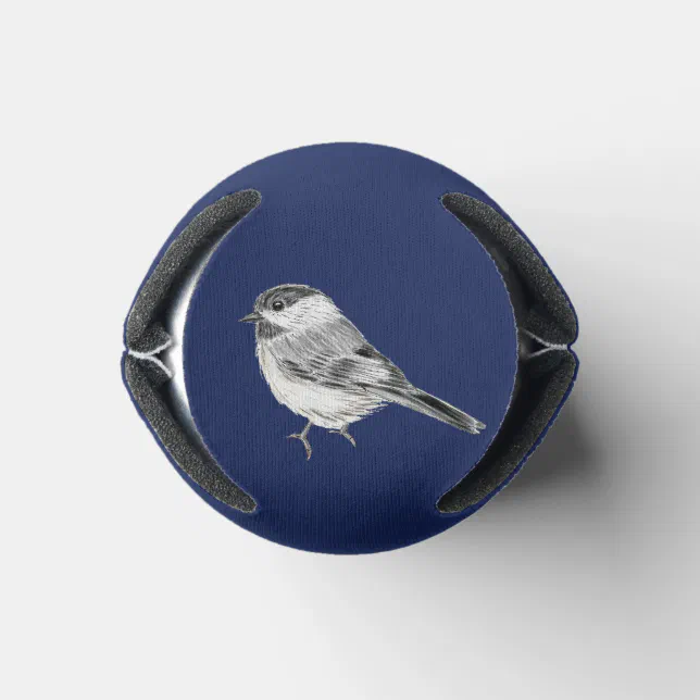 Cheeseburger Bird Black Capped Chickadee Can Cooler | Zazzle