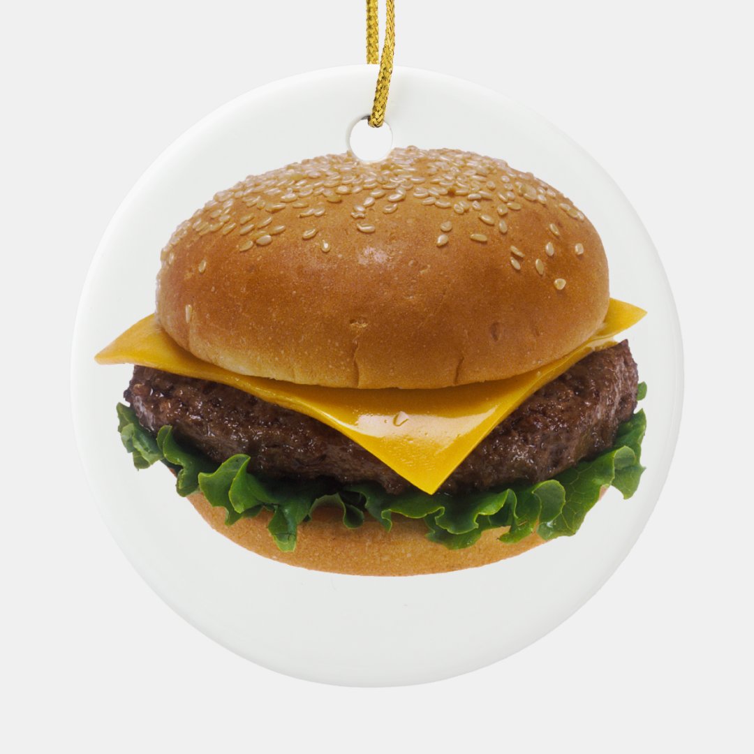 Cheeseburger Ceramic Ornament | Zazzle