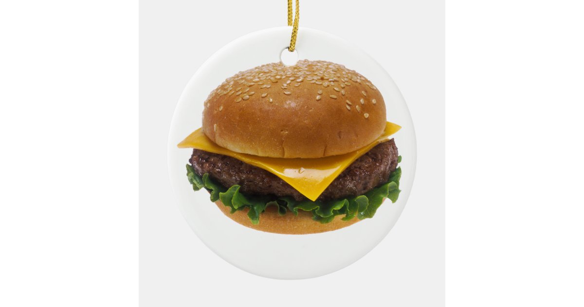 Cheeseburger Ceramic Ornament | Zazzle