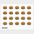 Cheeseburger Classic Round Sticker | Zazzle