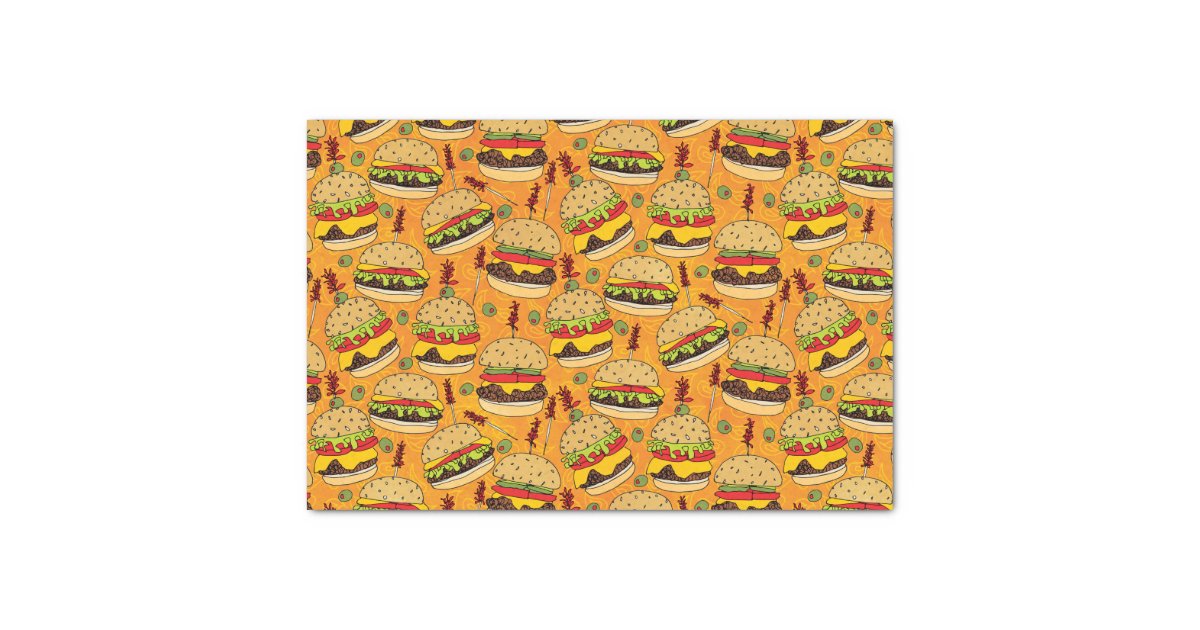 Cheeseburger Deluxe Tissue Paper | Zazzle