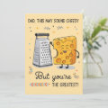 Cheesy Cheese Dad Funny Birthday Father's Day Invitation | Zazzle