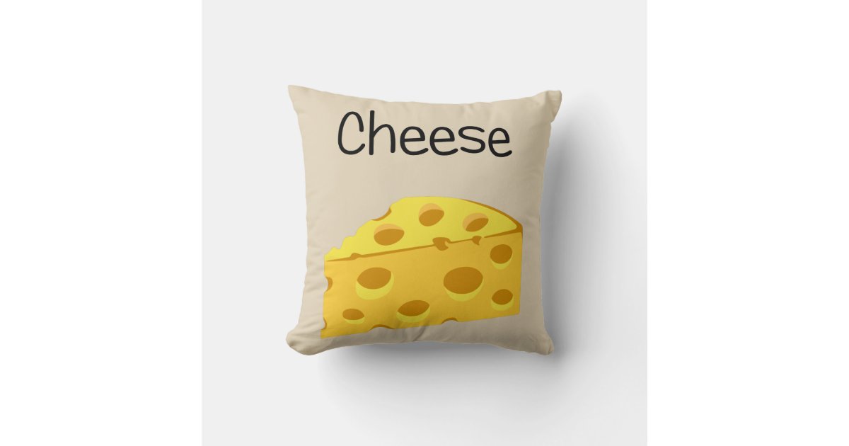 Cheesy Cheese Throw Pillow | Zazzle