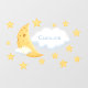 Cheesy Moon & Stars Personalized Fluffy Cloud Kids Window Cling | Zazzle