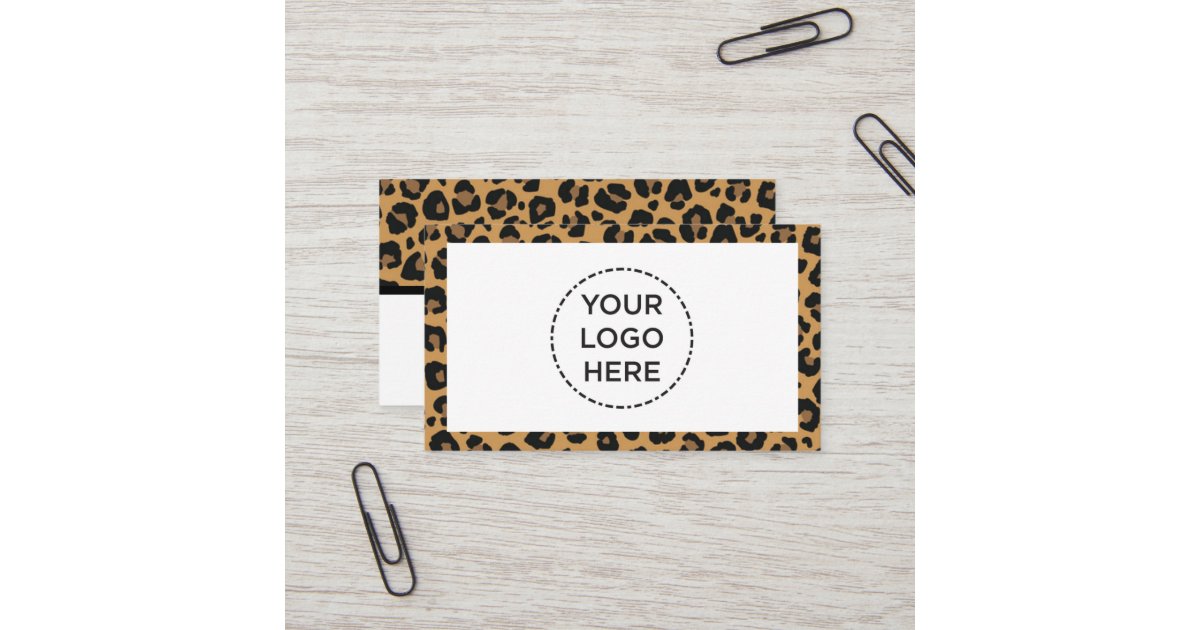 Cheeta Print Business Card | Zazzle