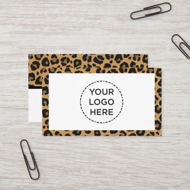 Cheeta Print Business Card | Zazzle
