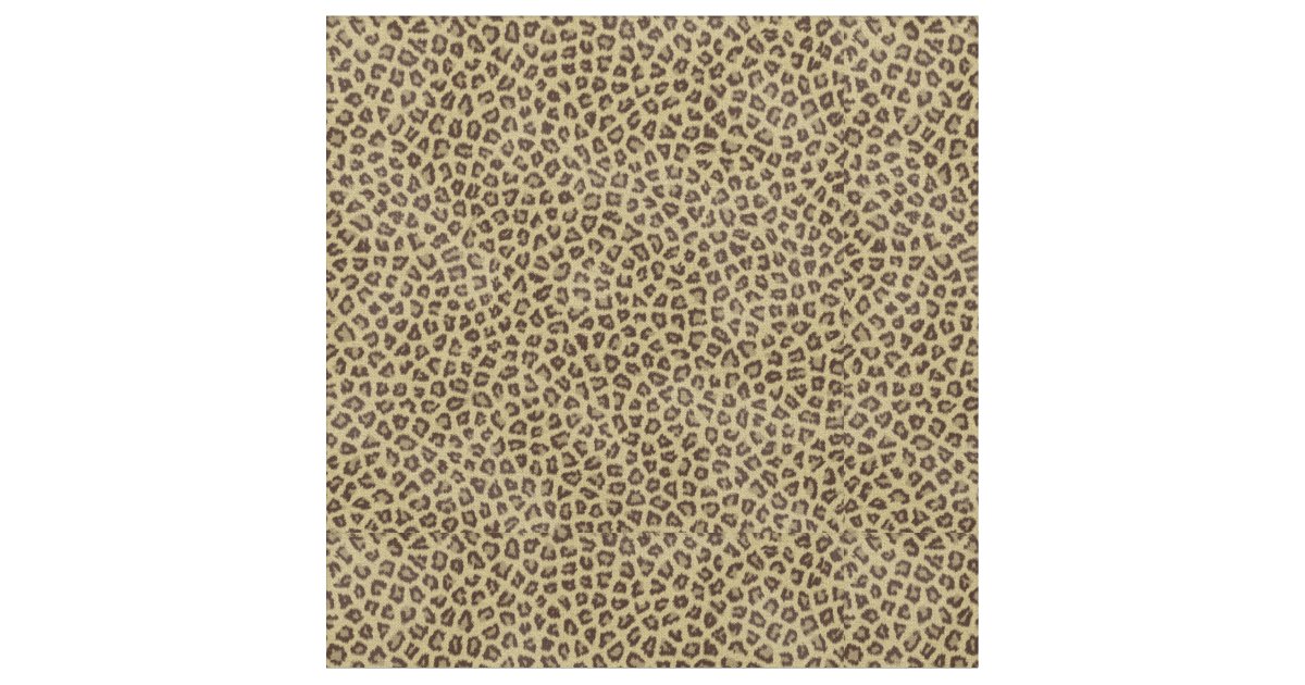 Cheetah Animal Print Pattern Fabric | Zazzle