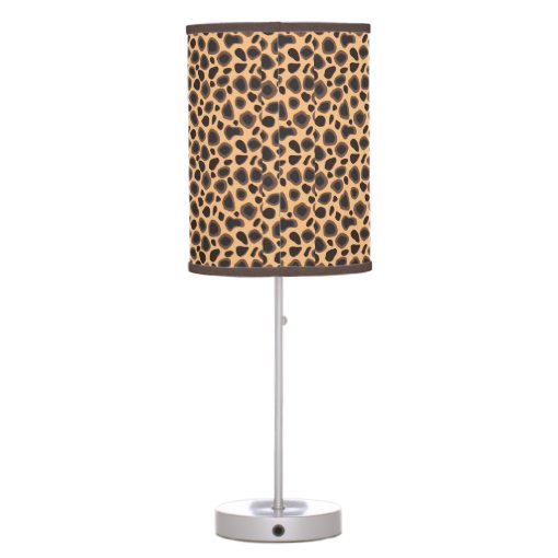 Cheetah Animal Print Table Lamp | Zazzle