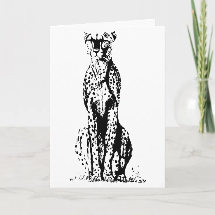 Cheetah Birthday Card | Zazzle