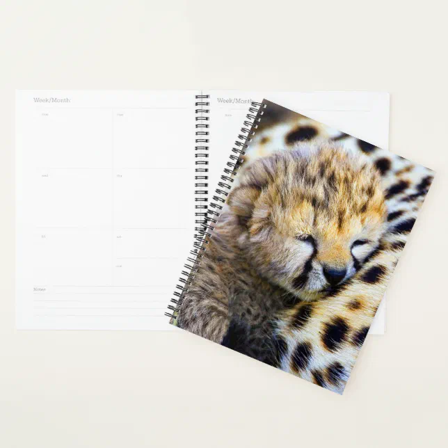 Cheetah Cub Planner | Zazzle