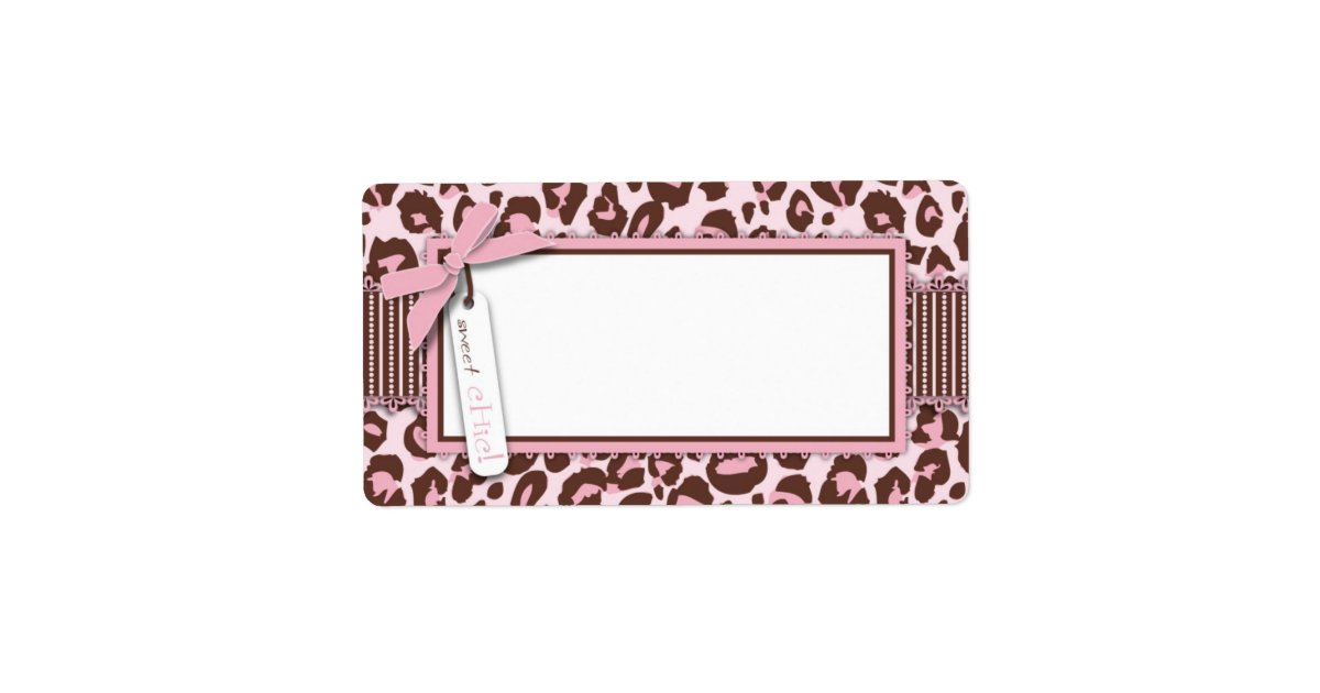 Cheetah Girl Name Tag | Zazzle