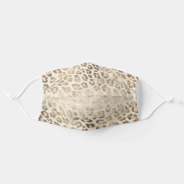 Cheetah Leopard Skin Print Fur Gold Safari Pattern Adult Cloth Face ...