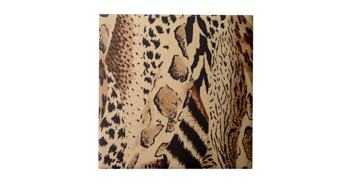 Cheetah Pattern Tile | Zazzle