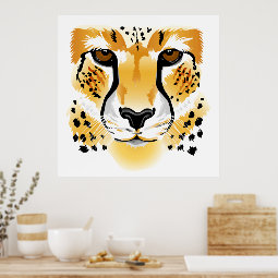 Cheetah poster | Zazzle