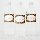 cheetah print, animal print, Leopard ,cheetah Water Bottle Label | Zazzle