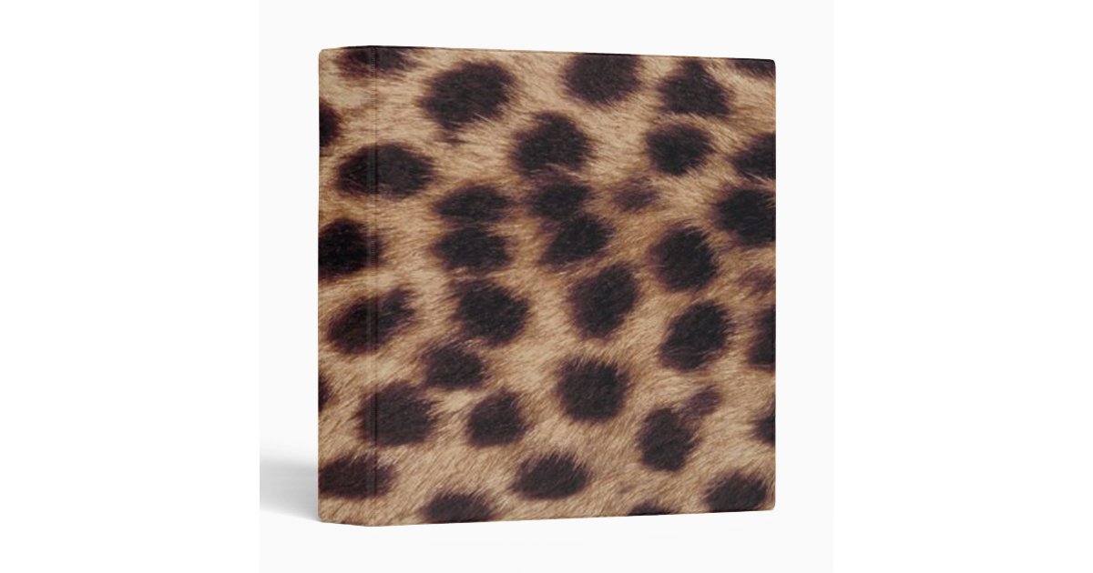 Cheetah Print Binder | Zazzle