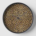 Cheetah Print Clock | Zazzle