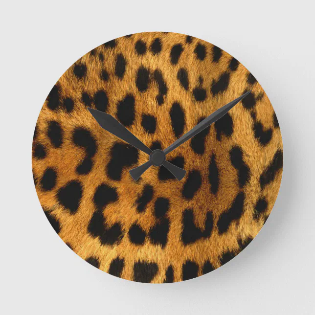 Cheetah Print Clock | Zazzle