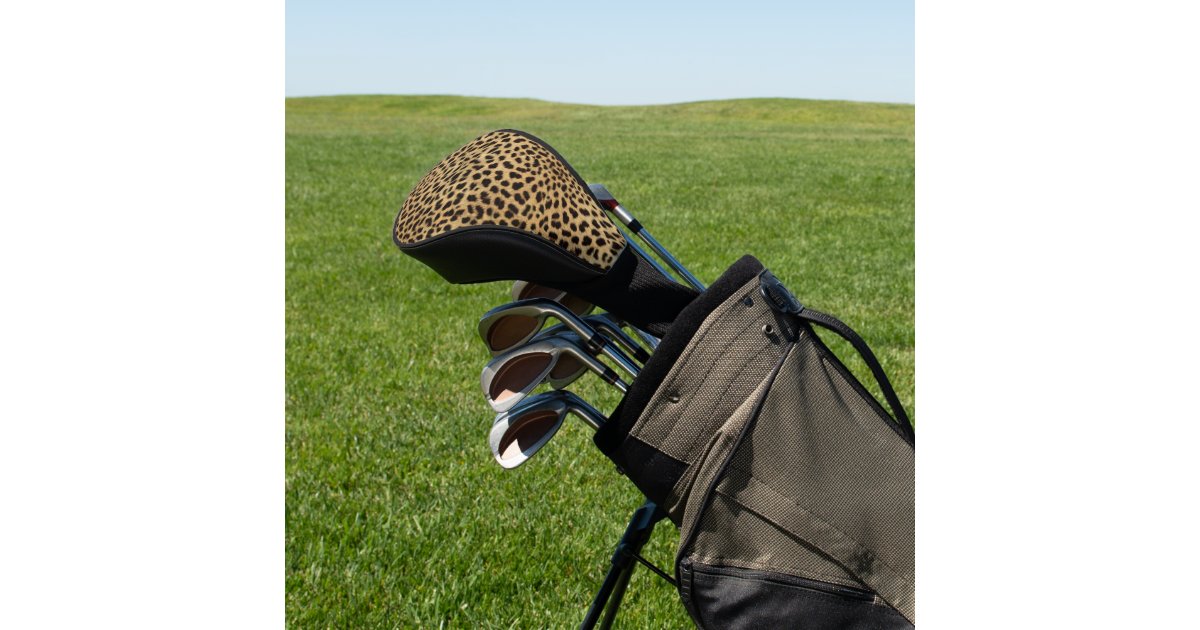 Cheetah Print Golf Head Cover | Zazzle