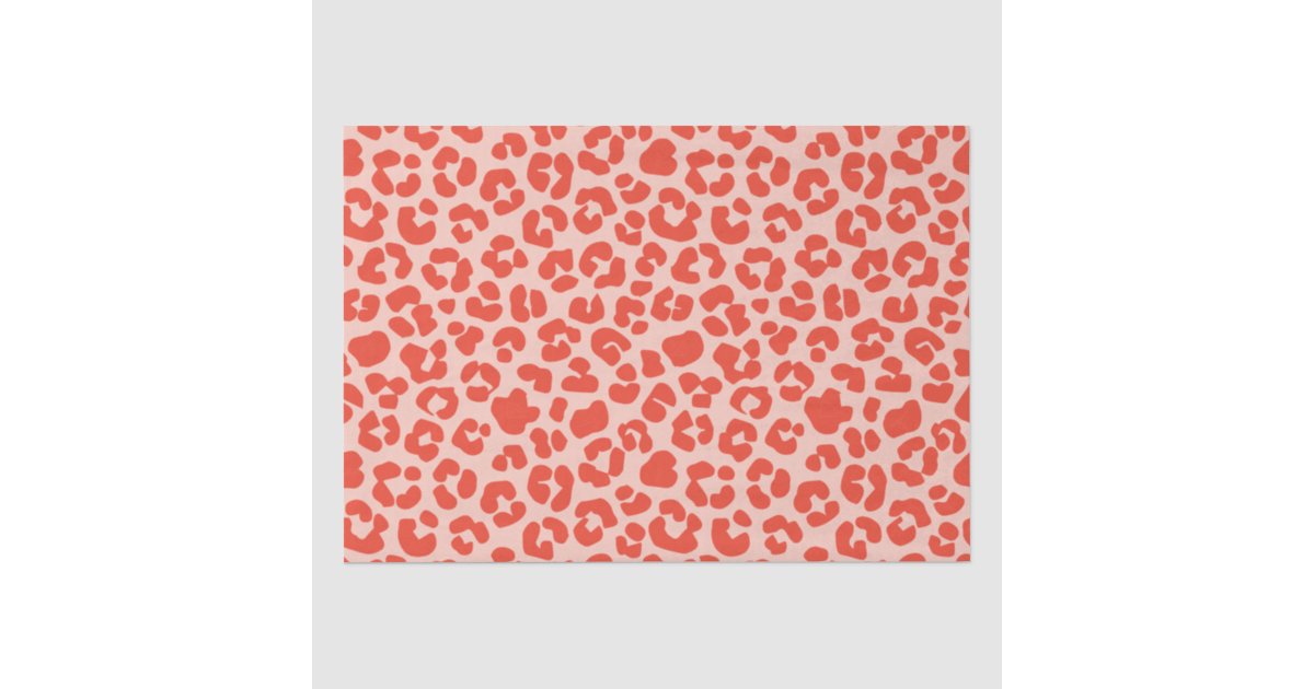 Cheetah Print Pattern Red Tissue Paper | Zazzle