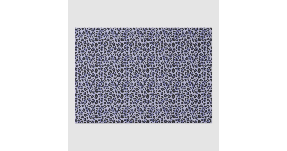 Cheetah print - periwinkle tissue paper | Zazzle
