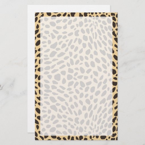 Cheetah Print Stationery | Zazzle