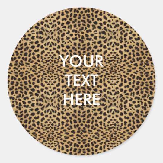 Cheetah Print Sticker | Zazzle.com