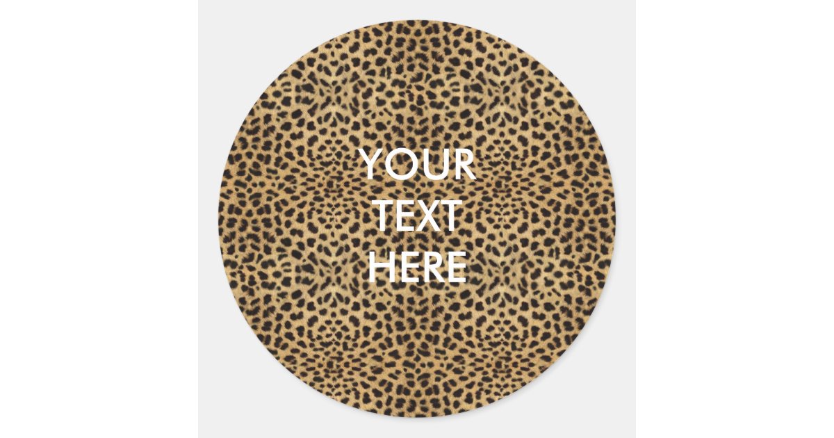 Cheetah Print Sticker | Zazzle