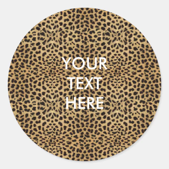 Cheetah Print Sticker | Zazzle