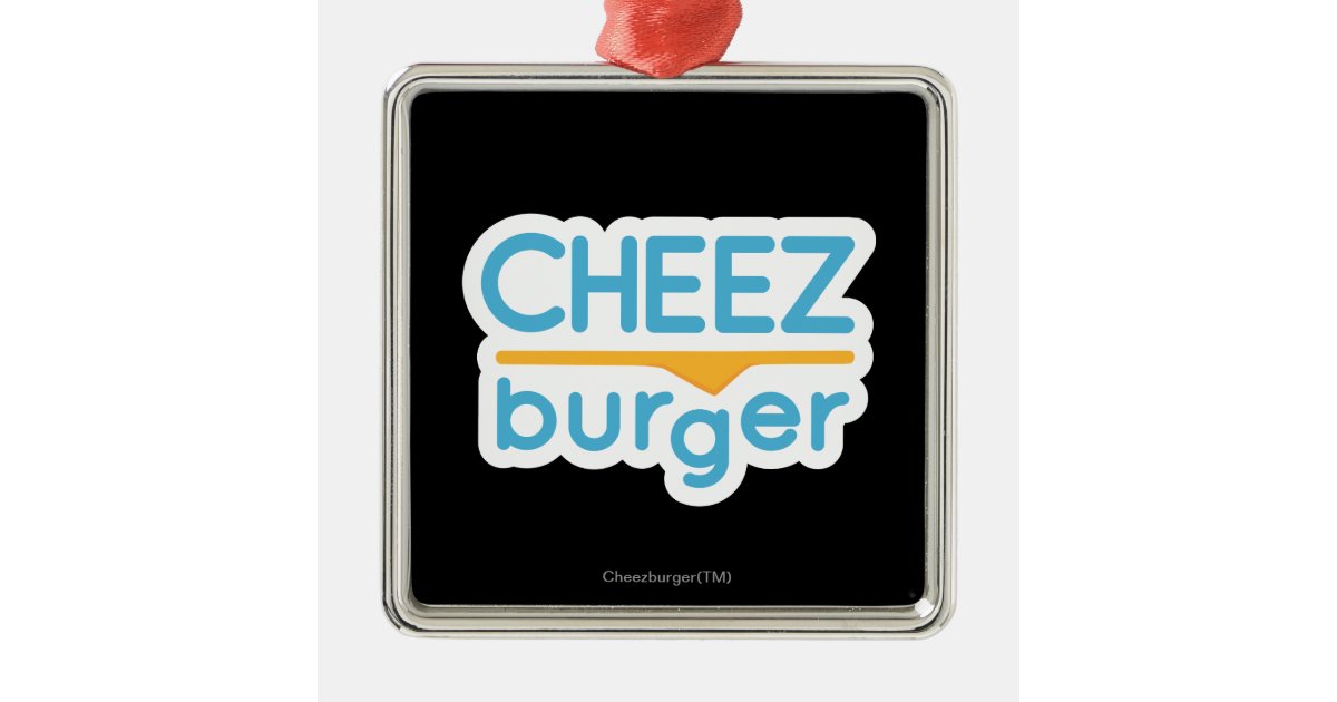 Cheezburger Logo (color) Metal Ornament | Zazzle