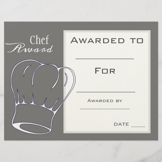 Chef award cooking award | Zazzle.com
